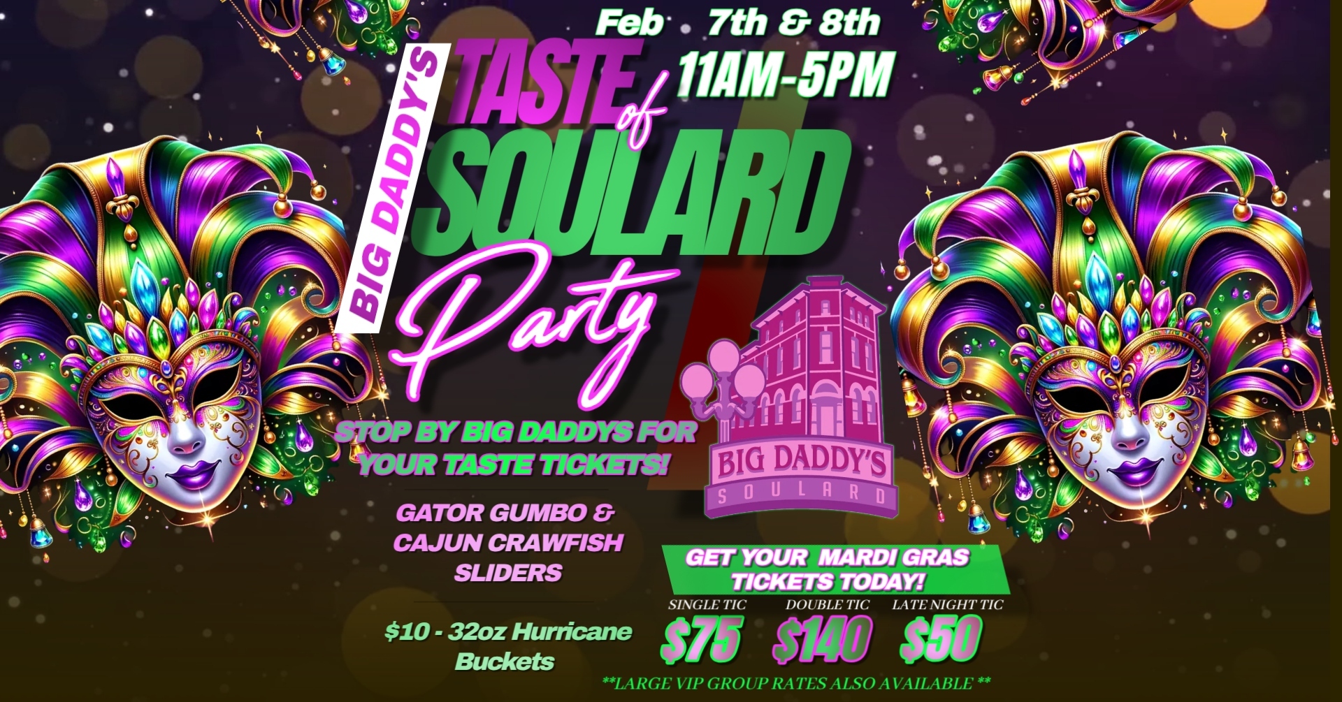 Taste of Soulard - Mardi Gras @ Big Daddy's - Big Daddy's Soulard